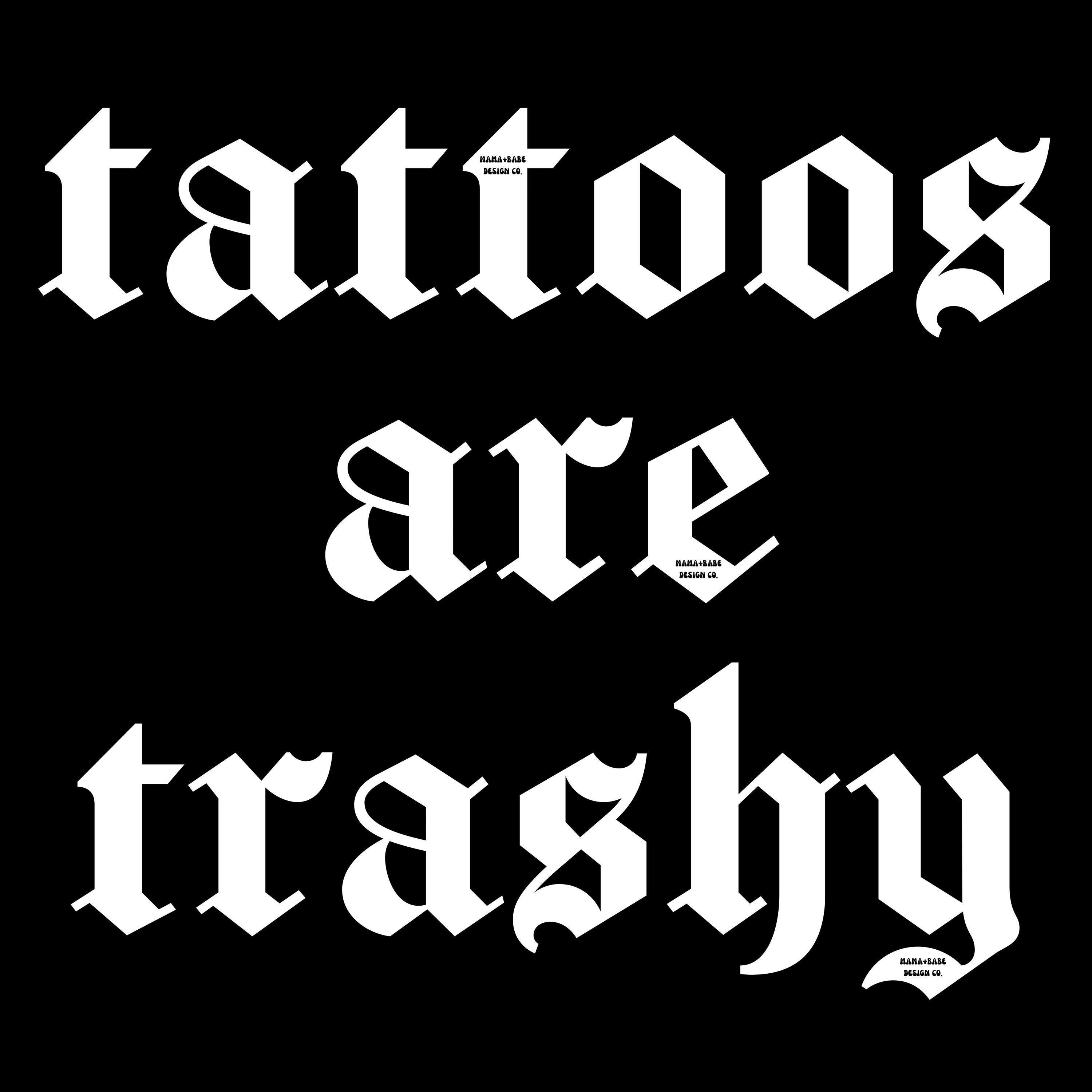 SVG Tattoos Are Trashy // Tattoo Y2K Tattoos, Trendy Tattoo SVG, Trashy ...