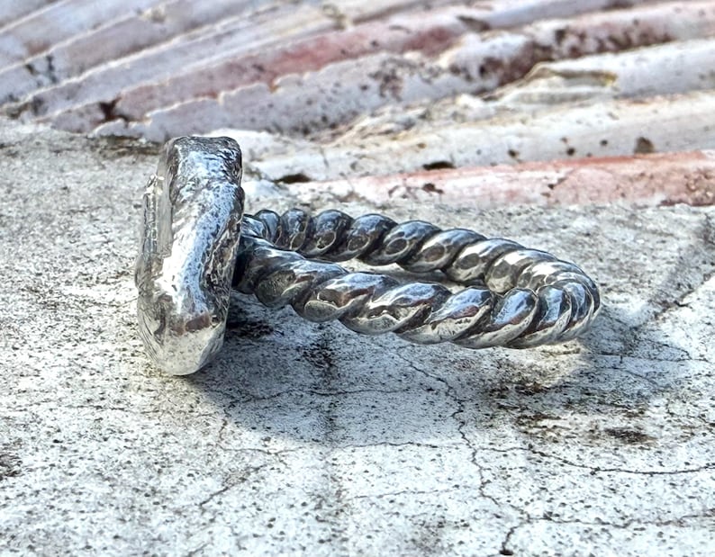 Follow the Arrow | Hand-forged Sterling Silver Good Luck Ring - Etsy