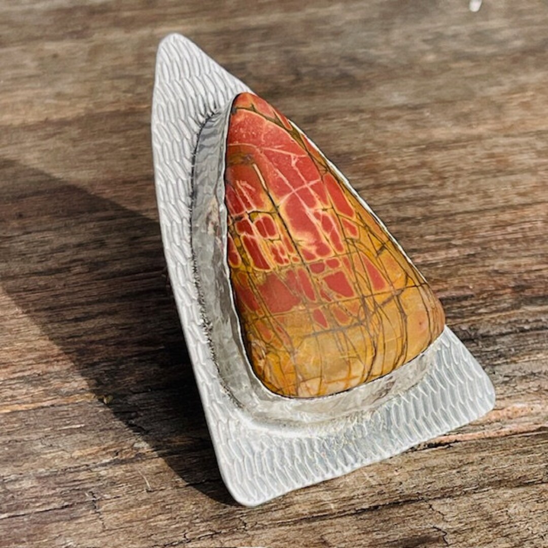 Good Luck Arrow Cherry Creek Jasper Ring - Etsy