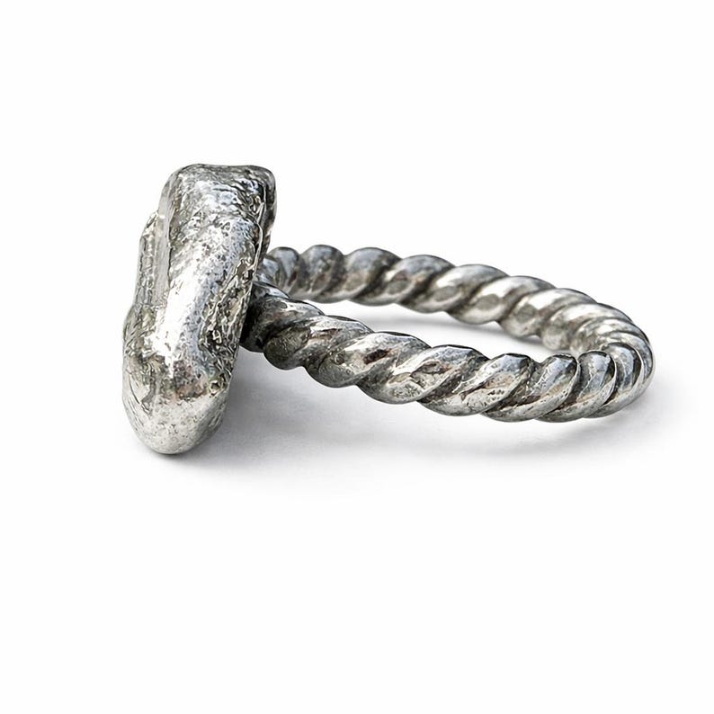 Follow the Arrow | Hand-forged Sterling Silver Good Luck Ring - Etsy