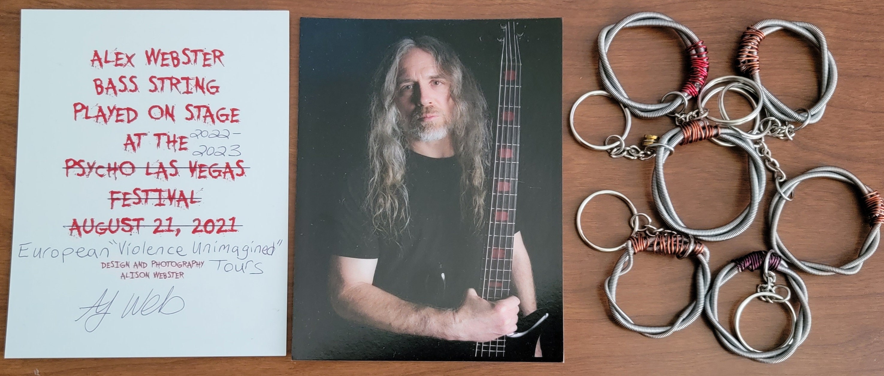 ALEX WEBSTER Cannibal Corpse, Violence Unimagined 2022-23 Tour, Used ...