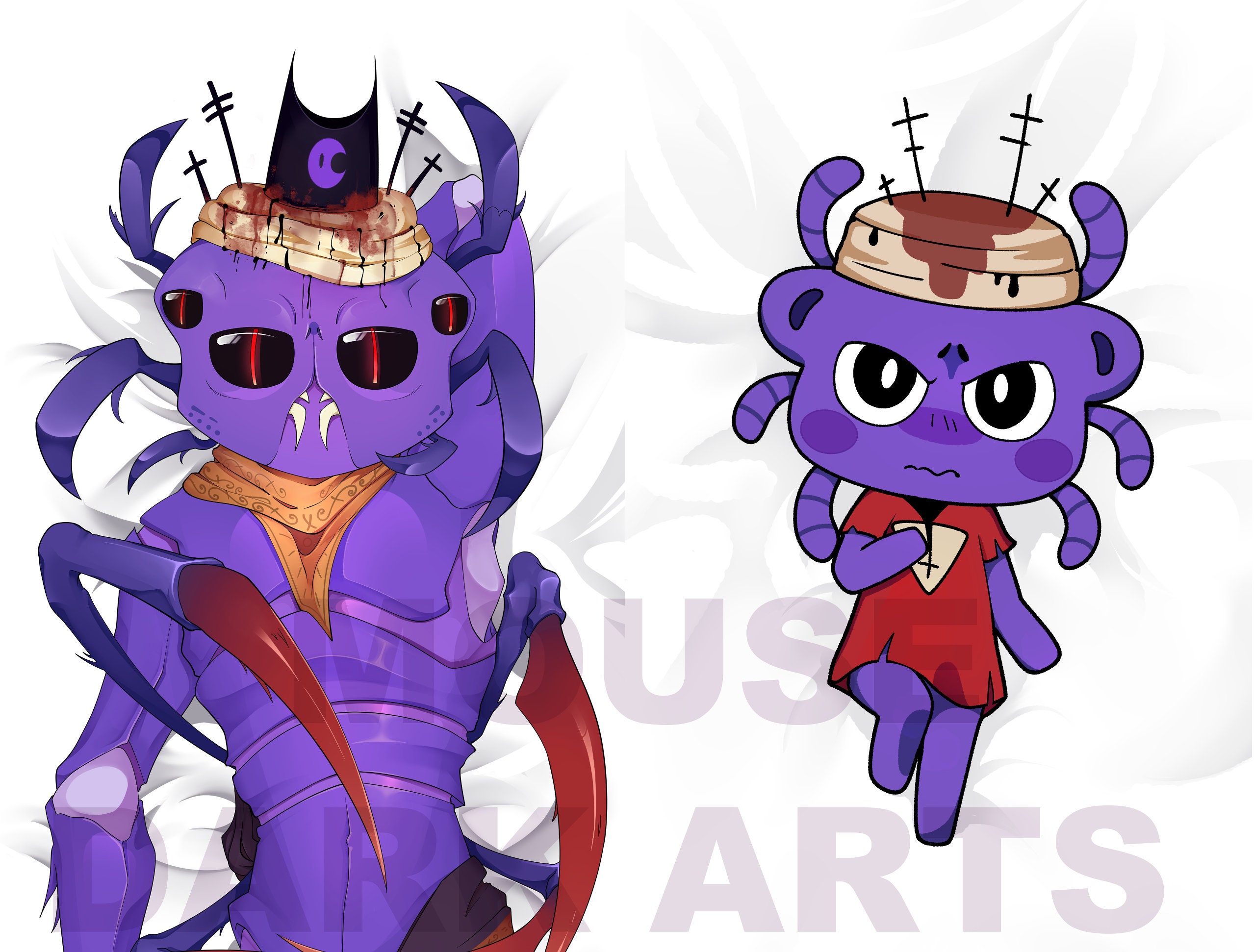 PRE-ORDER Shamura Dakimakura / Body Pillow Cult of the Lamb Inspired - Etsy