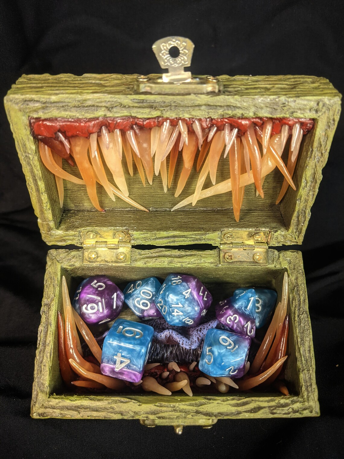 Wooden Mimic Chest Dice Box Dungeons and Dragons RPG - Etsy