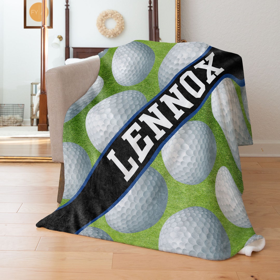 Golf Pattern Name Blanket Fully Personalized multiple Sizes and Styles ...