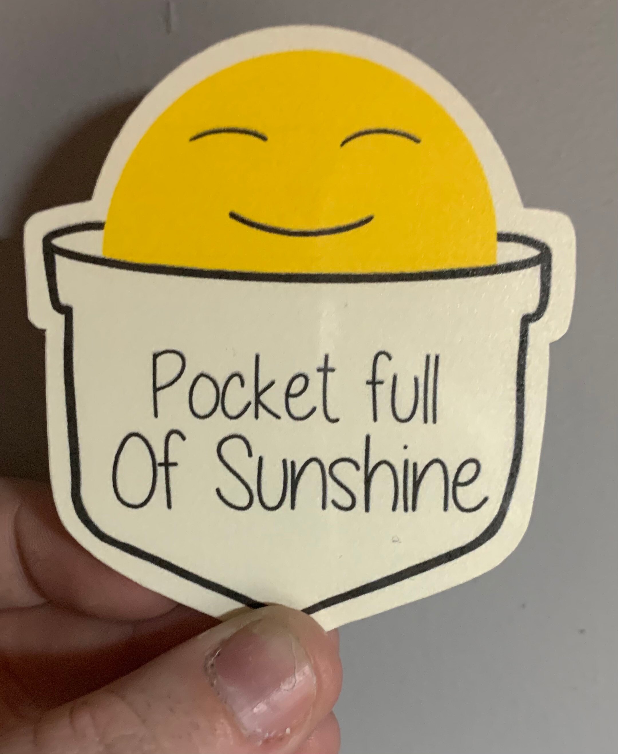 Pocket Full Of Sunshine Sticker | Etsy