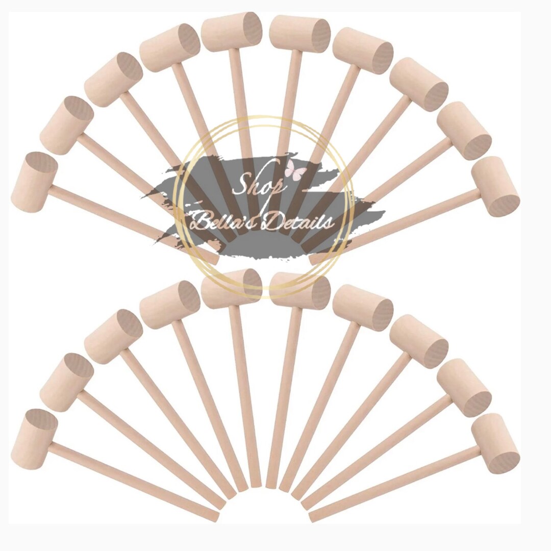 MINI Wooden Mallets Set of 10 - Etsy