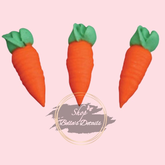 Carrots Royal Icing Small 3/4 - Etsy