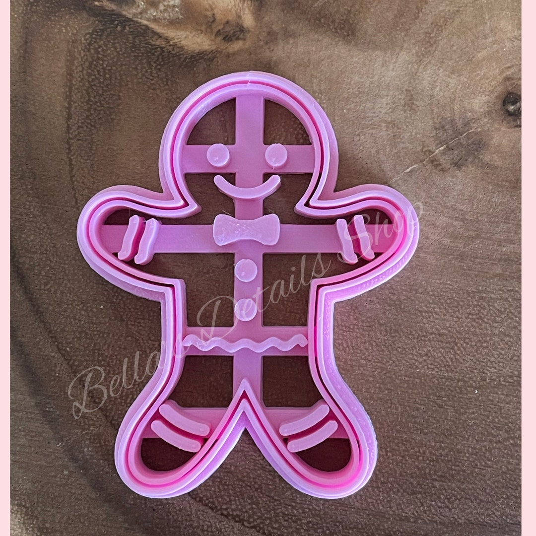 Gingerbread Man Stamp 3in - Etsy