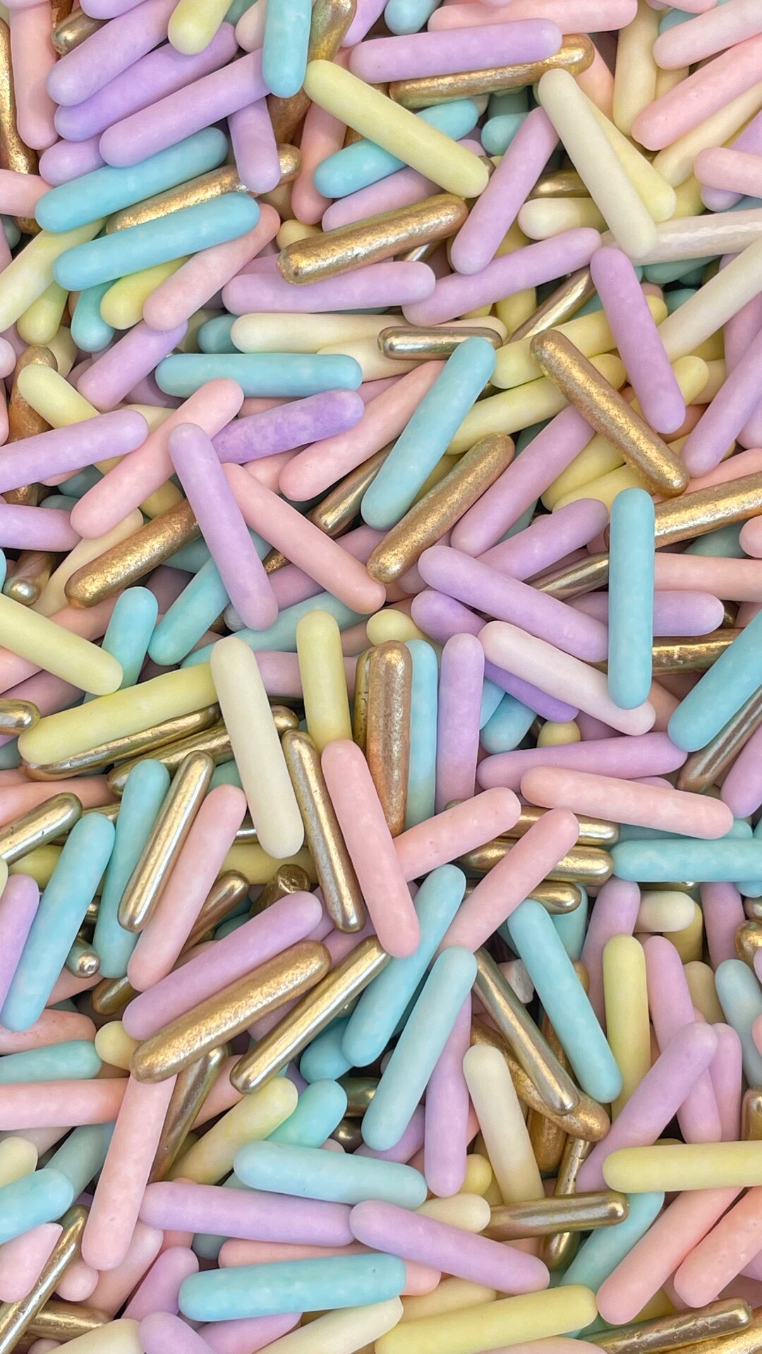 Matte Rods Rainbow With Gold Mix - Etsy