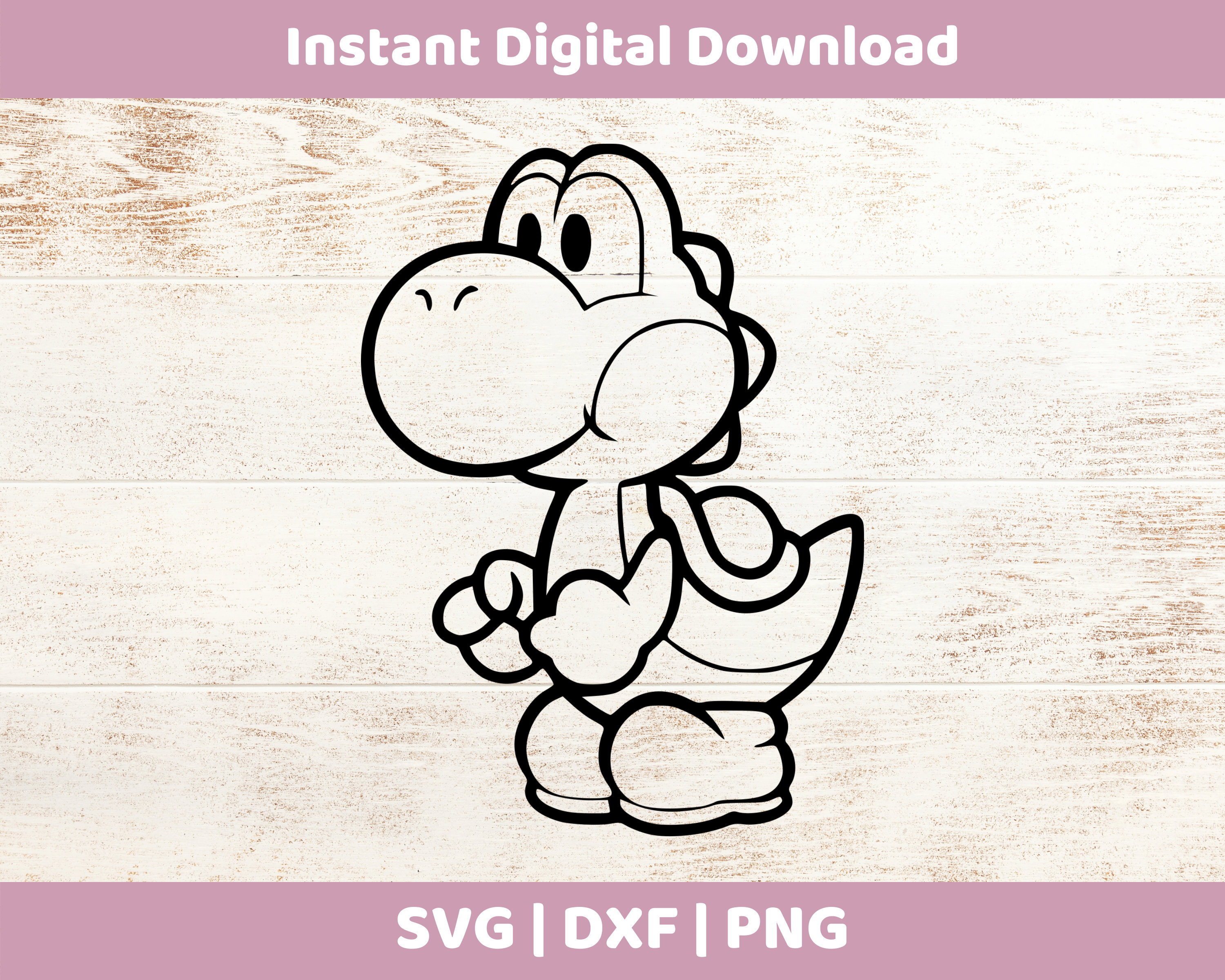 Buy Yoshi Instant Digital Download SVG/DXF/PNG for Cricut Cameo Online ...