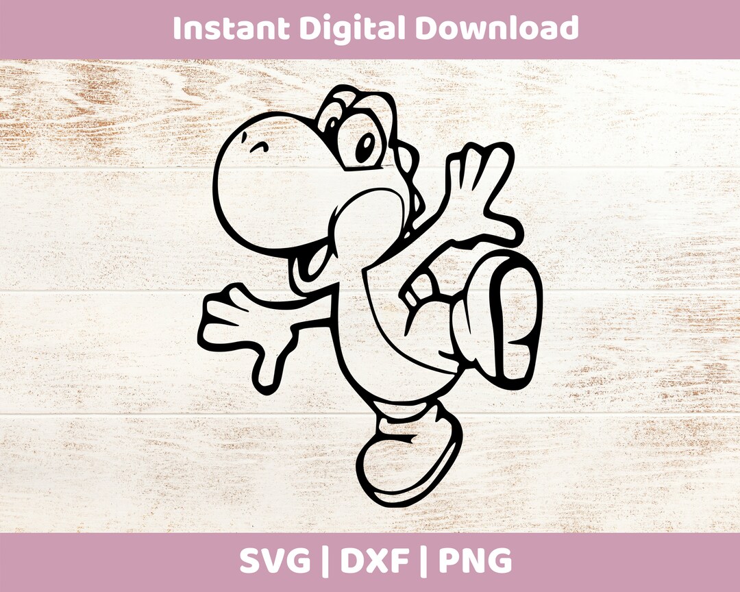 Yoshi Instant Digital Download SVG/DXF/PNG for Cricut, Cameo ...