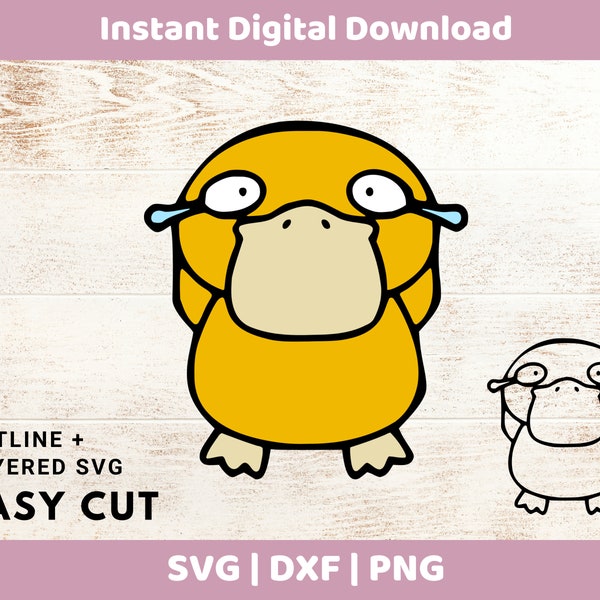 Psyduck Dxf - Etsy