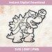 Bowser Instant Digital Download SVG/DXF/PNG for Cricut, Cameo ...