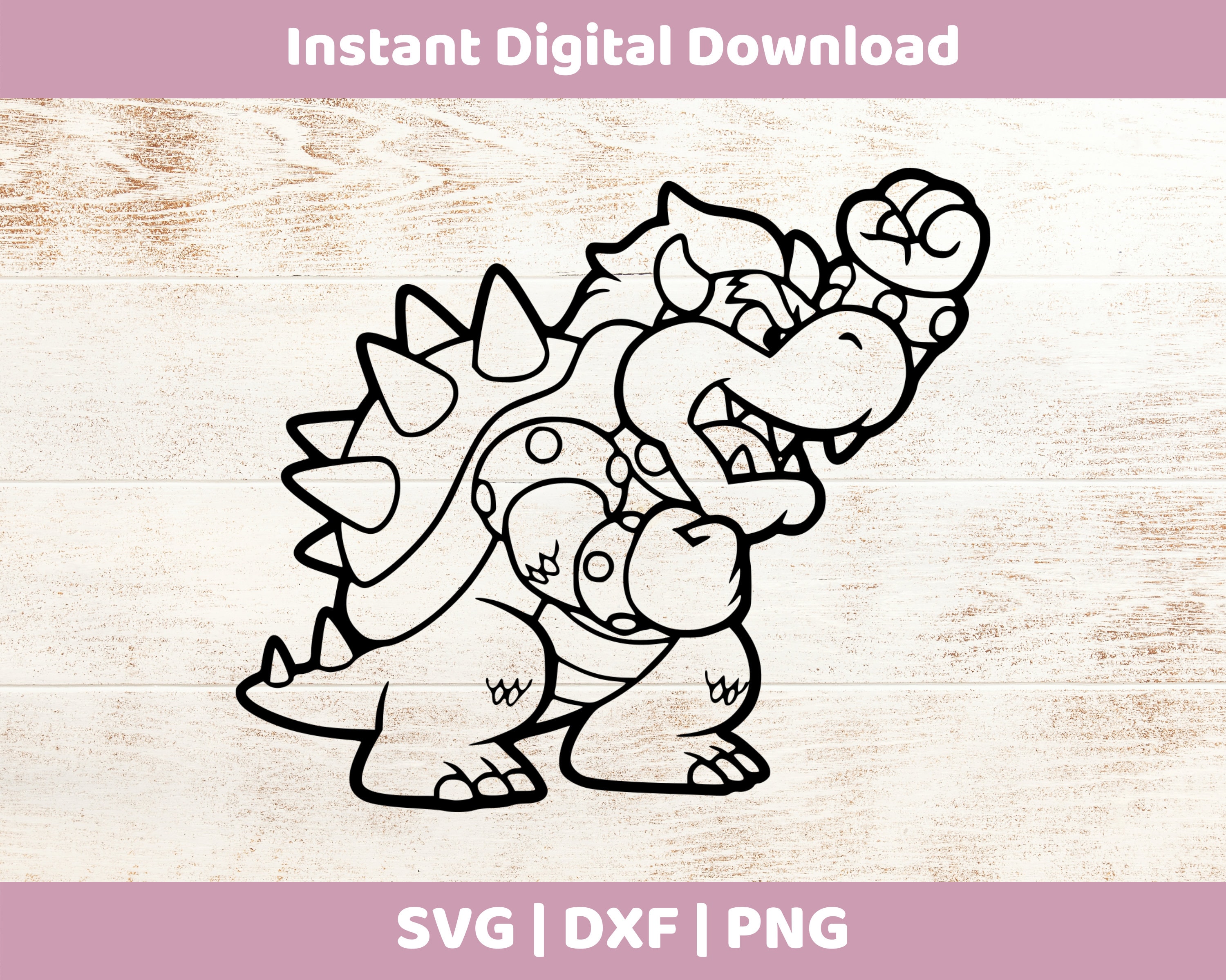 Bowser Instant Digital Download SVG/DXF/PNG for Cricut, Cameo ...