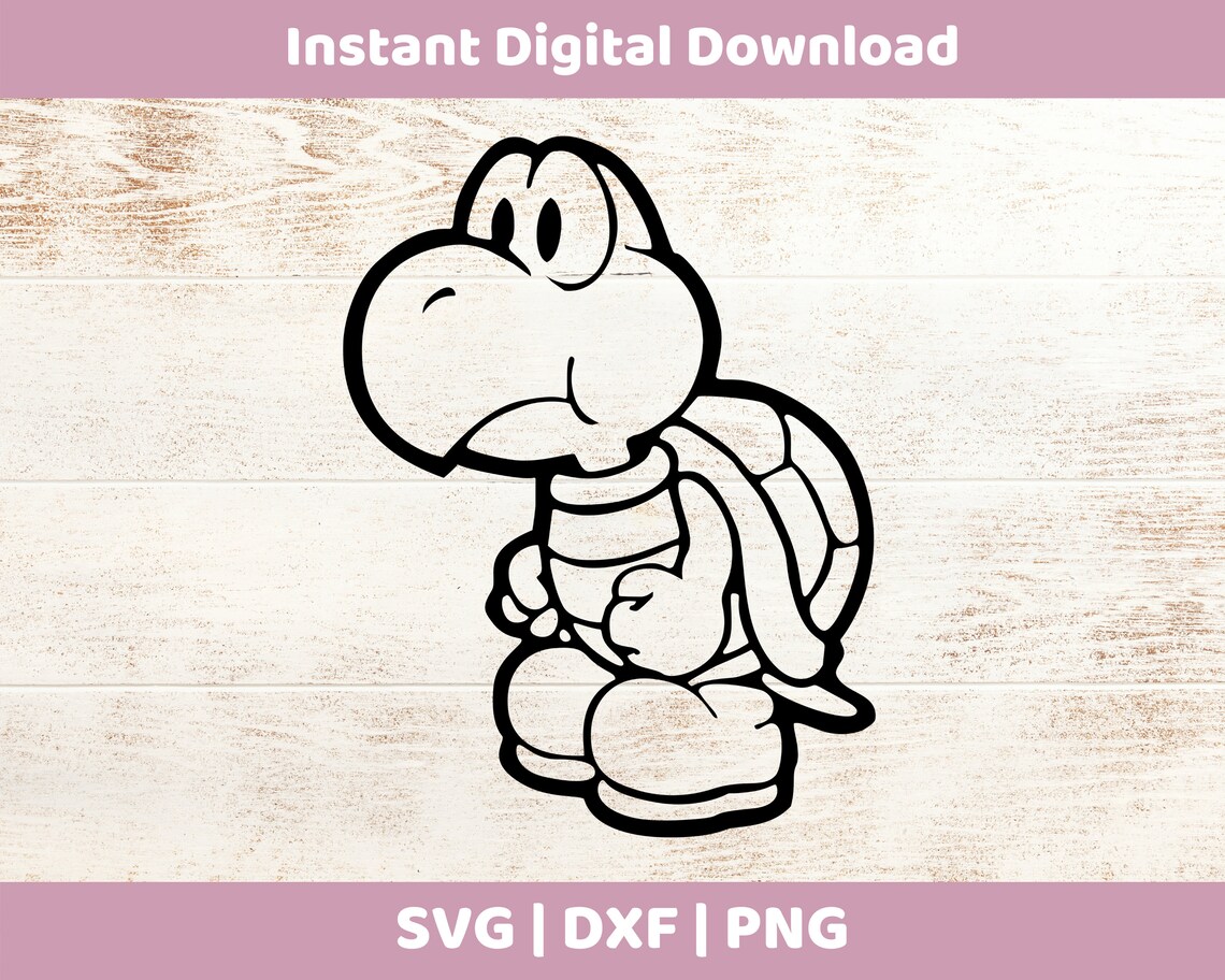 Koopa Troopa Instant Digital Download SVG/DXF/PNG for Cricut | Etsy
