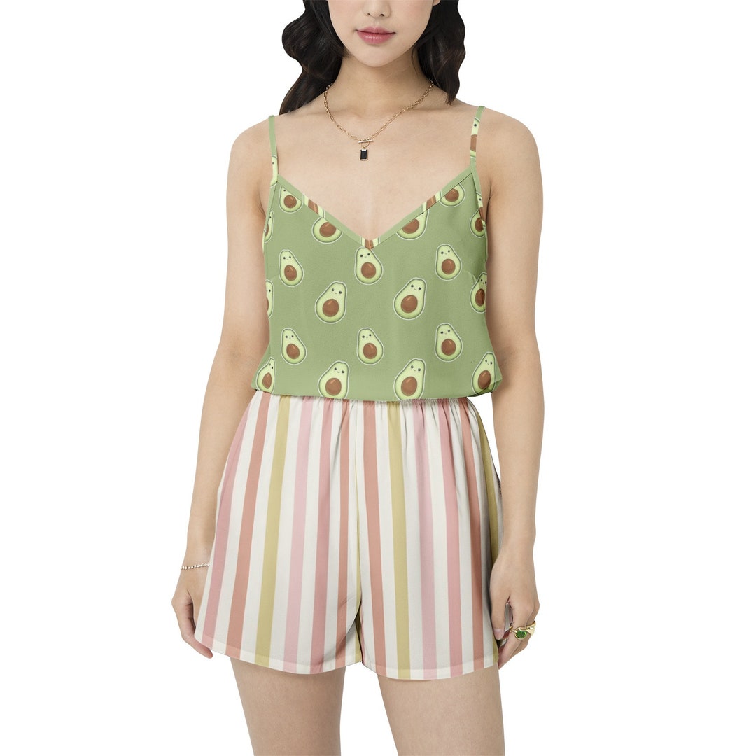 Cute Avocado Pajama Set for Women Everyday Wear for Home With - Etsy