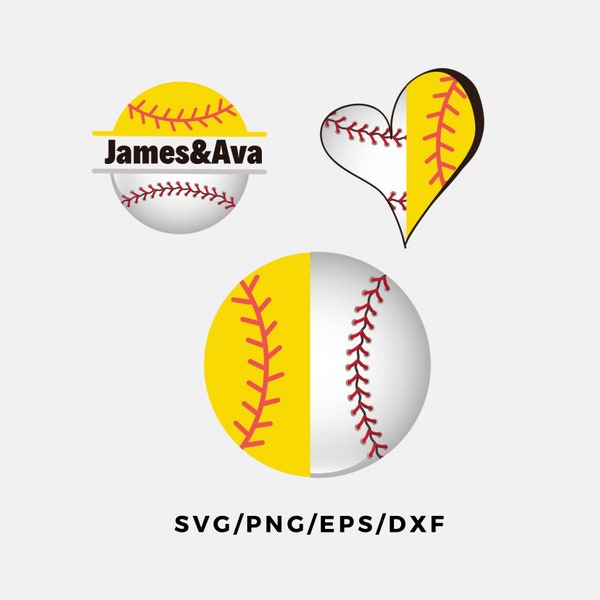 Half a Baseball Svg - Etsy