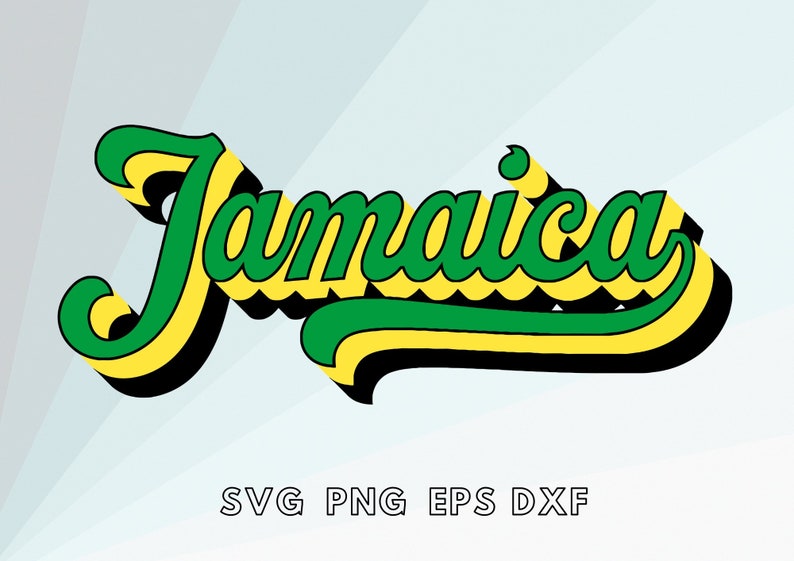 Retro Jamaica Svg Jamaica Template Png Jamaica Sublimate Etsy
