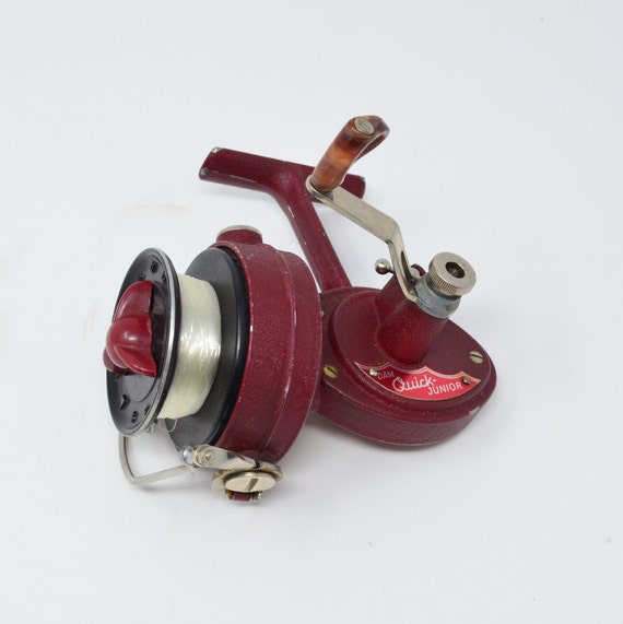 Dam Quick Jr. Red Fishing Reel. Made in Germany - Etsy