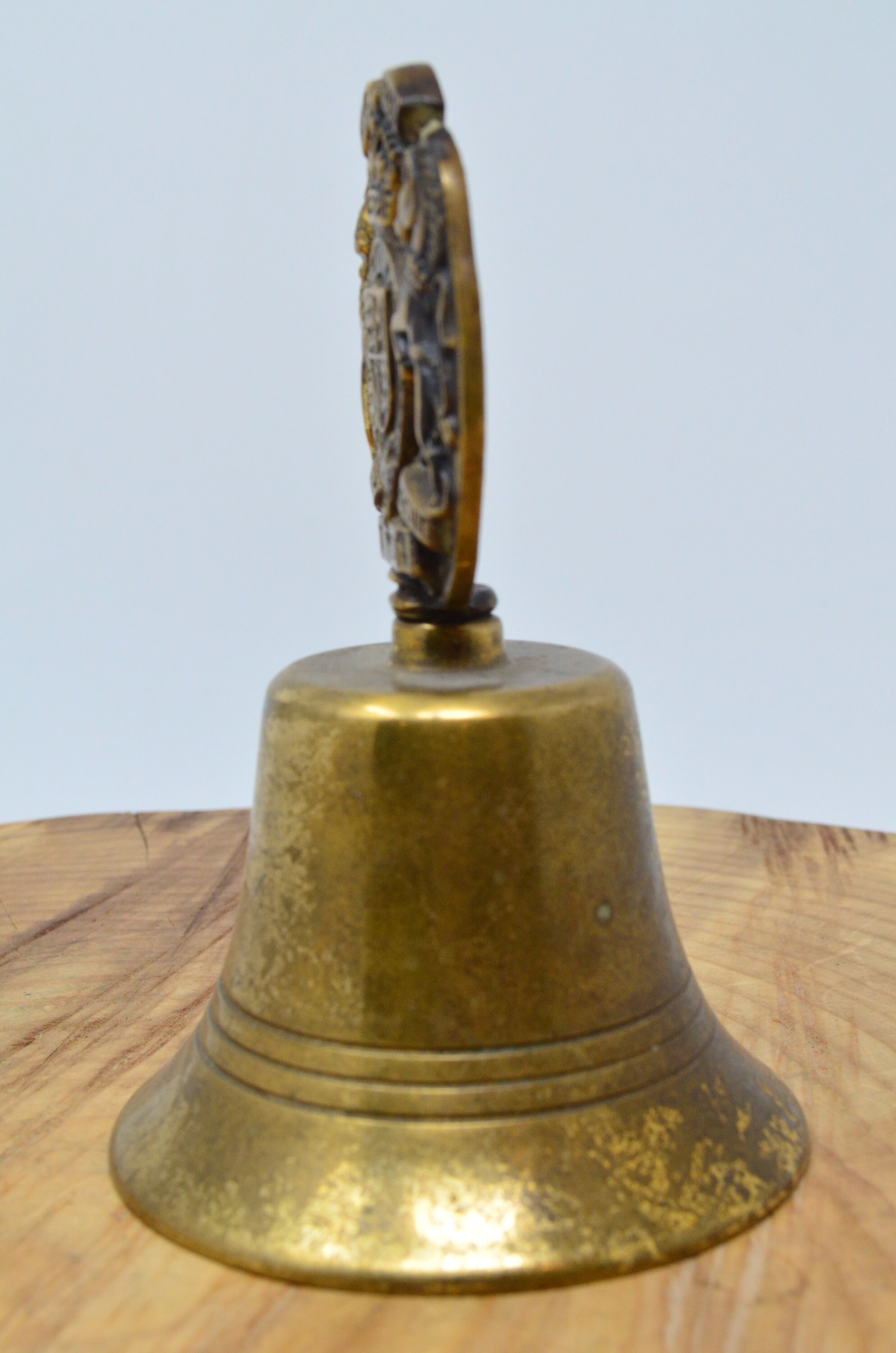 Queen Elizabeth II ER Coronation Commemorative Brass Bell