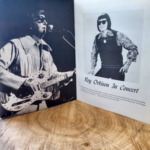 Roy Orbison Concert Souvenir Book With Original Photo Insert From 1974 ...