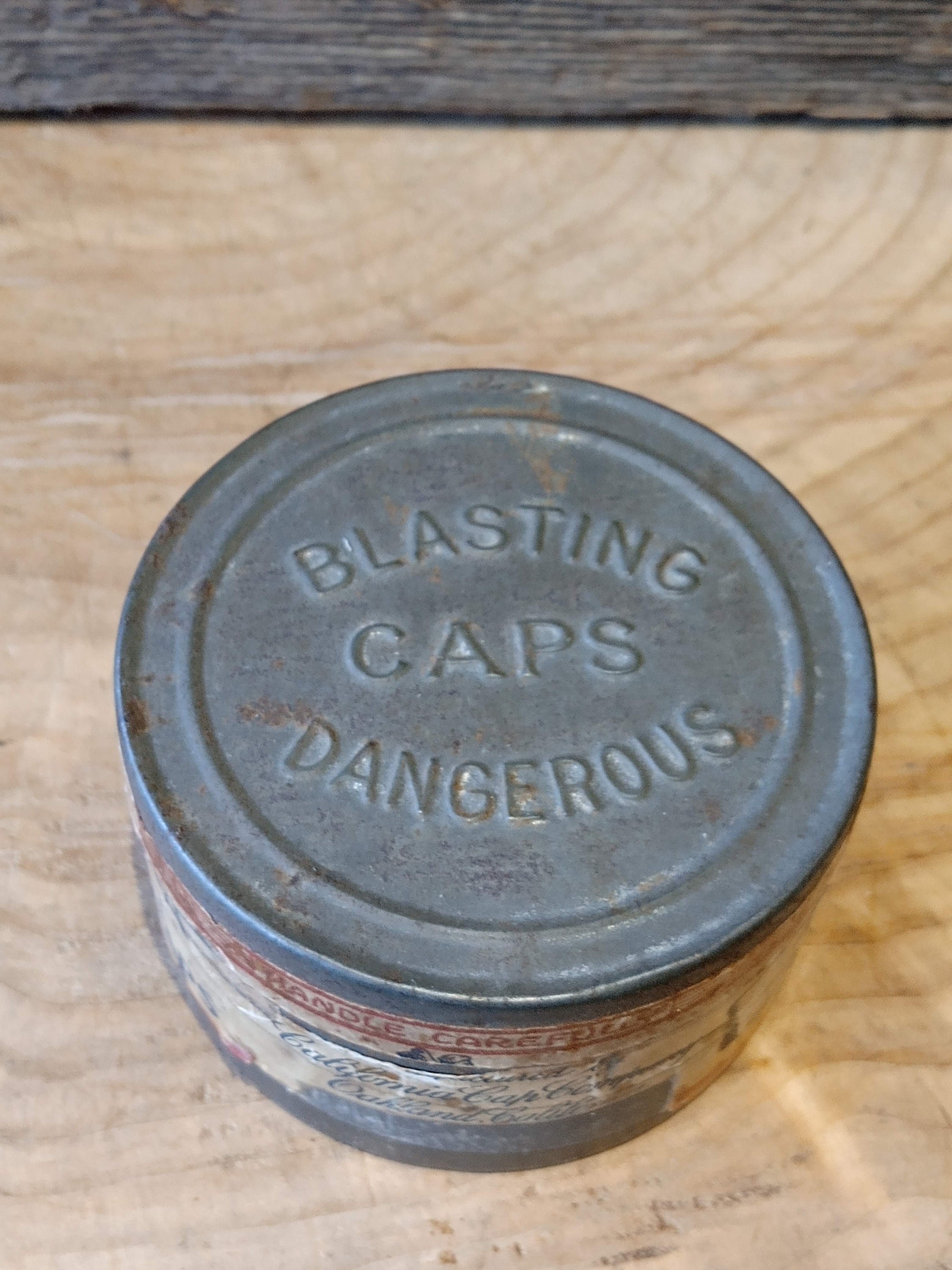Blasting Caps Tin California No 6 for Use in Mining - Etsy