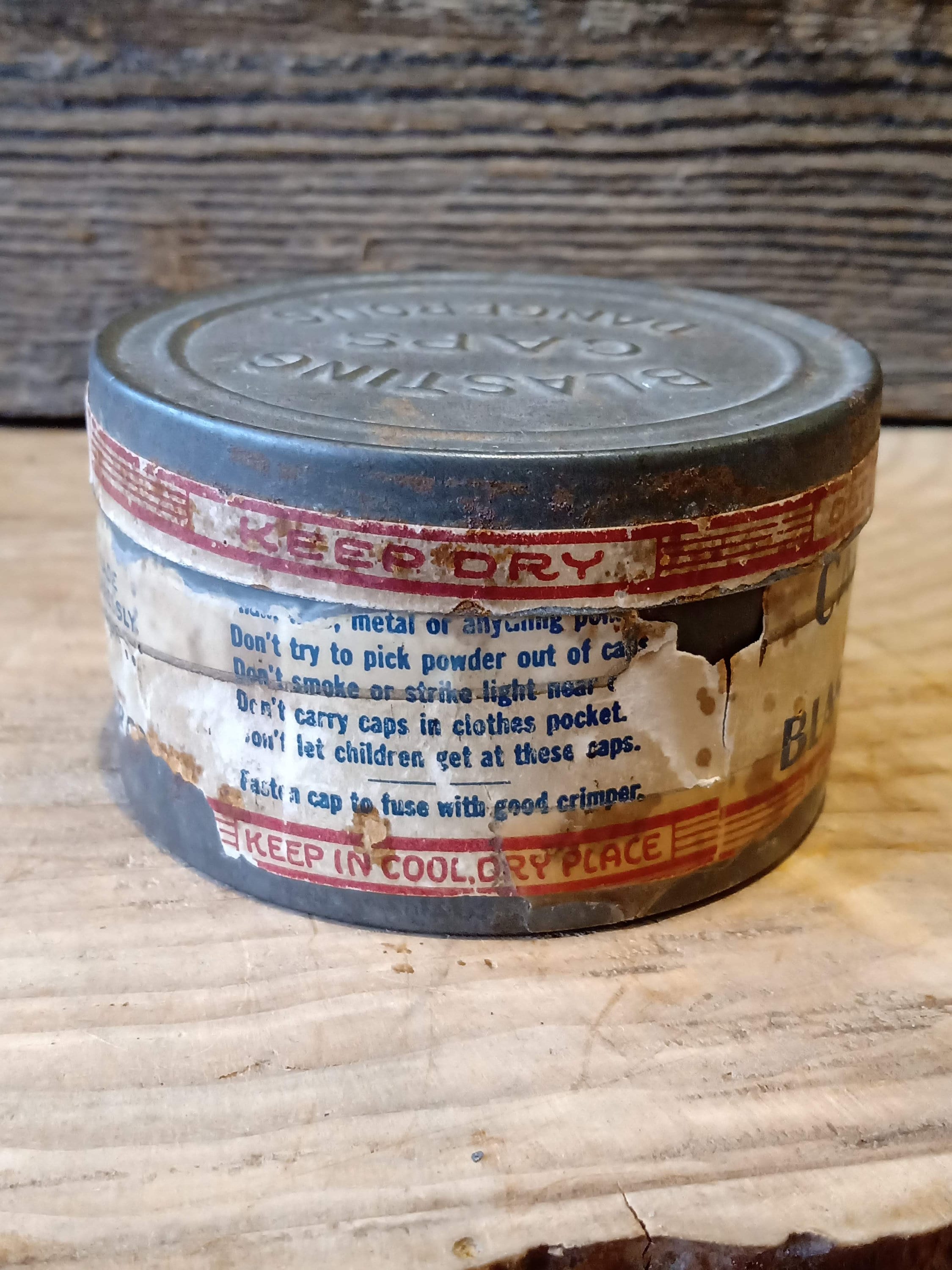 Blasting Caps Tin California No 6 for Use in Mining - Etsy