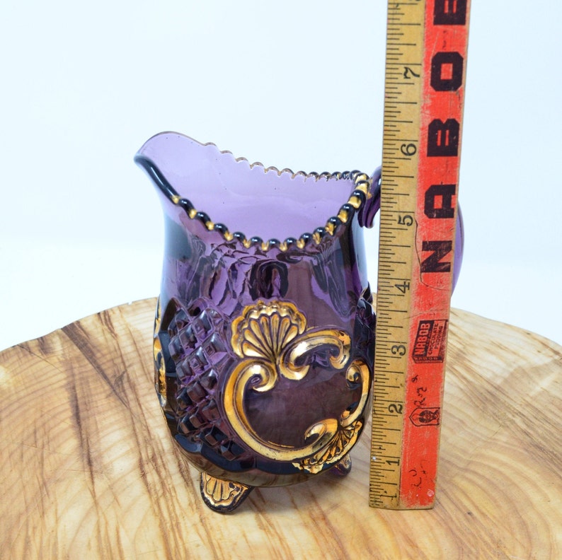 Croesus by Riverside Amethyst & Gold Creamer Victorian EAPG A Rare Find ...