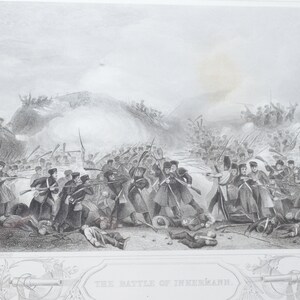 Battle of Inkermann Original Steel Engraving Print 1860 Crimean War - Etsy