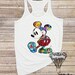 Art Disney Characters Mickey Mouse Racerback Tank,retro Mickey Mouse ...