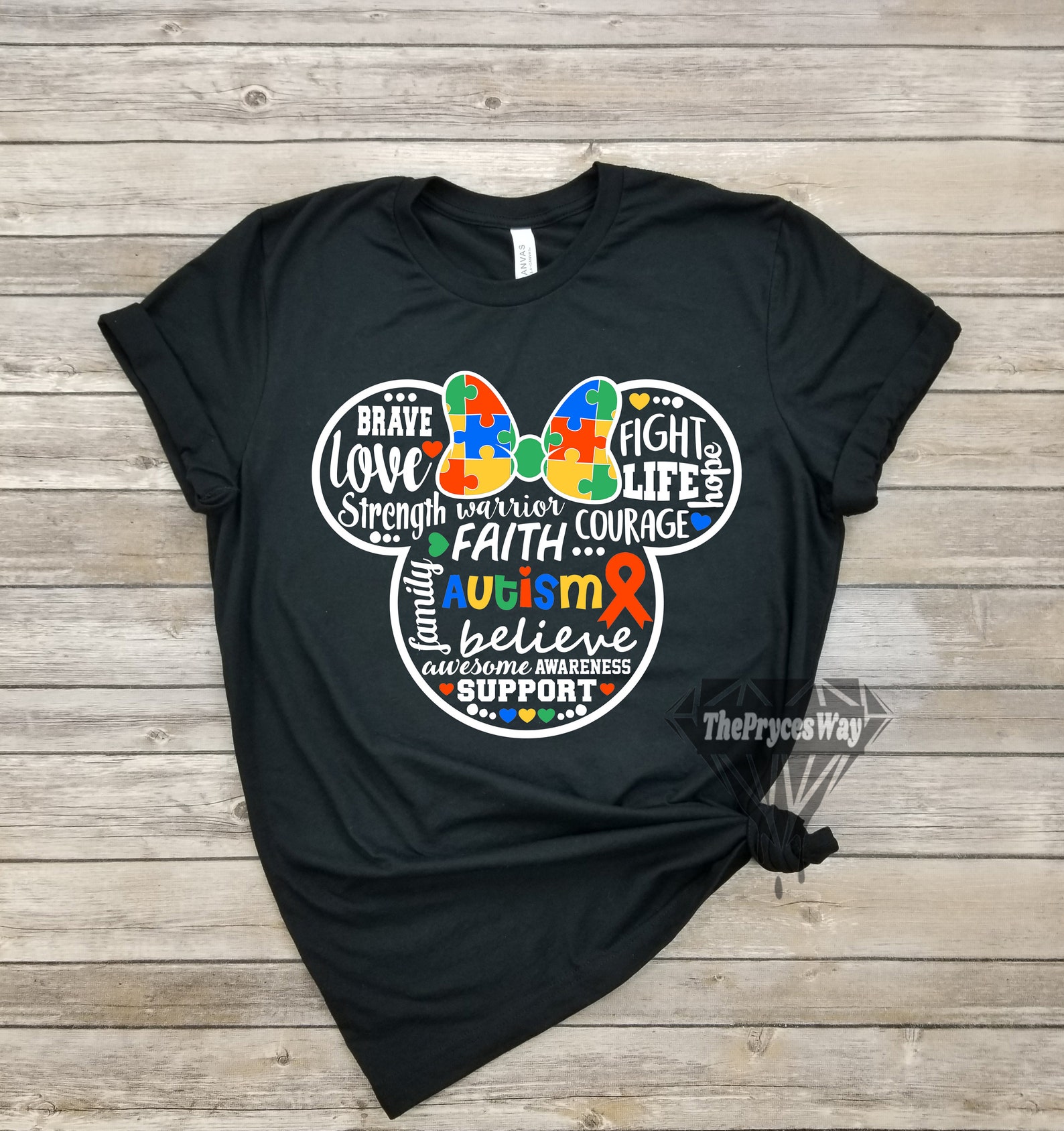 Autism Minnie Mouse Shirt,autism Disney Shirt,autism Awareness Month ...