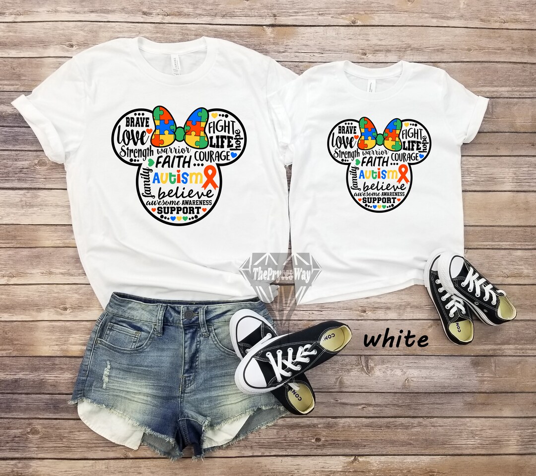 Autism Minnie Mouse Mommy and Me Shirt,autism Disney Shirt,autism ...
