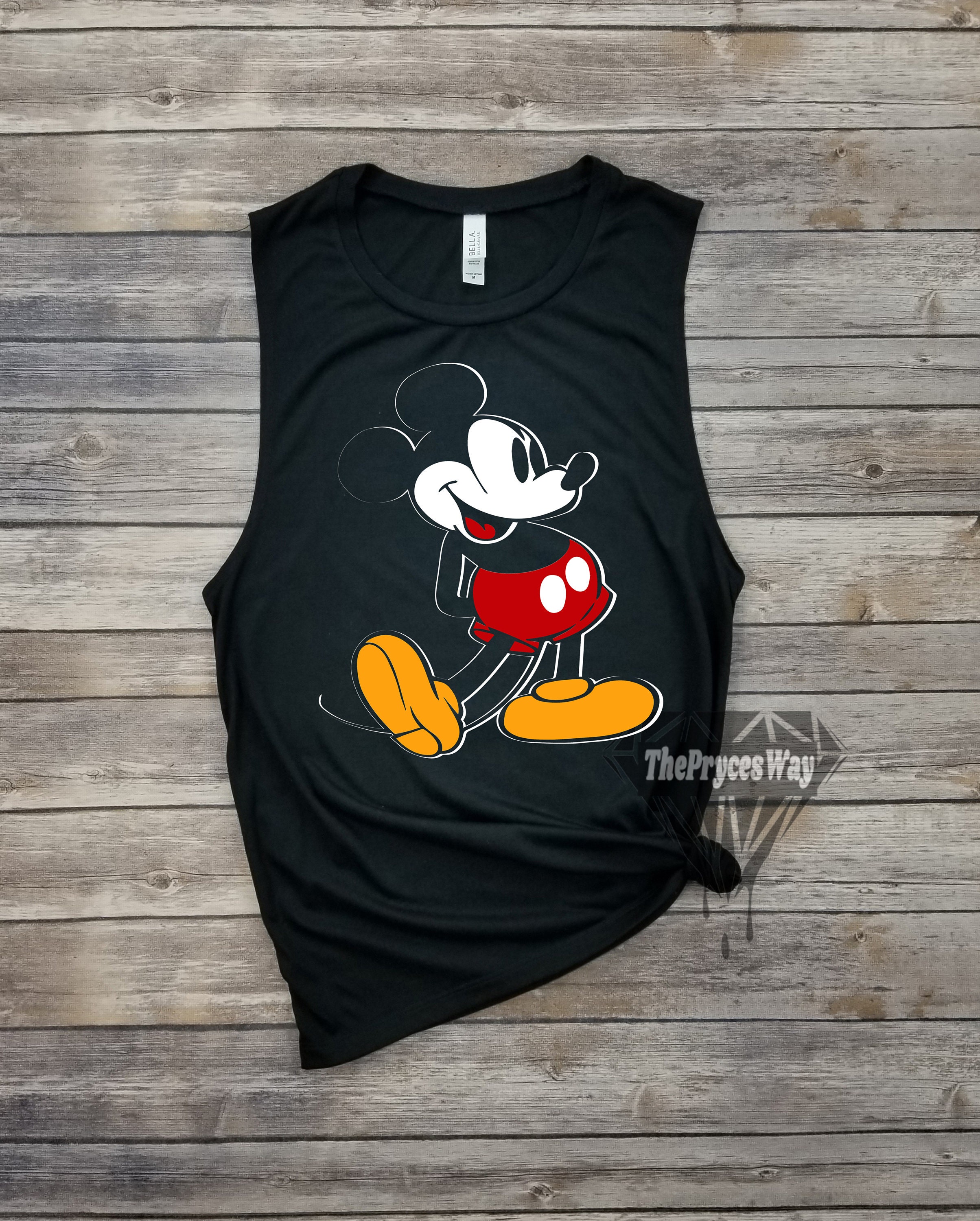Vintage Mickey Mouse Muscle TankRetro Mickey Mouse | Etsy