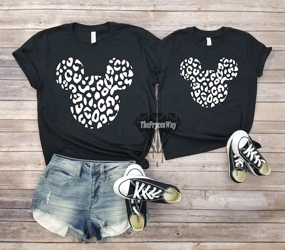 Cheetah Mickey Mouse Mommy and Me Shirtanimal Kingdom - Etsy