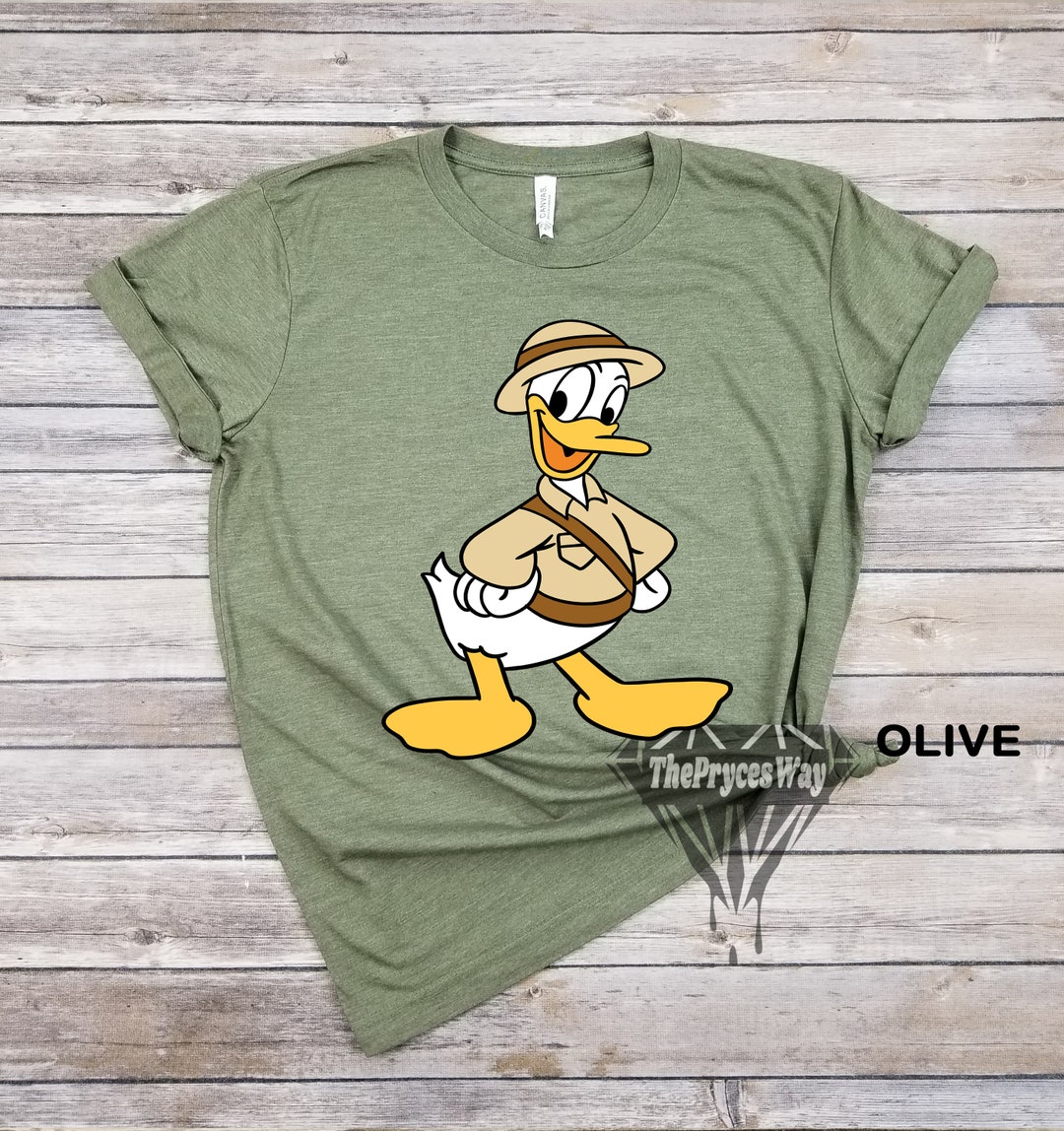 Safari Donald Duck Shirt,animal Kingdom Donald Duck Shirt,mens Disney ...