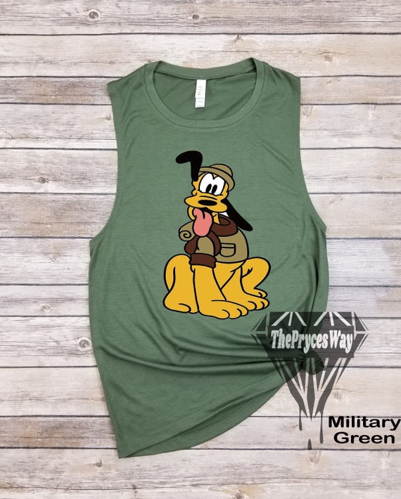Safari Pluto Muscle Tankanimal Kingdom Tankdisney Pluto | Etsy