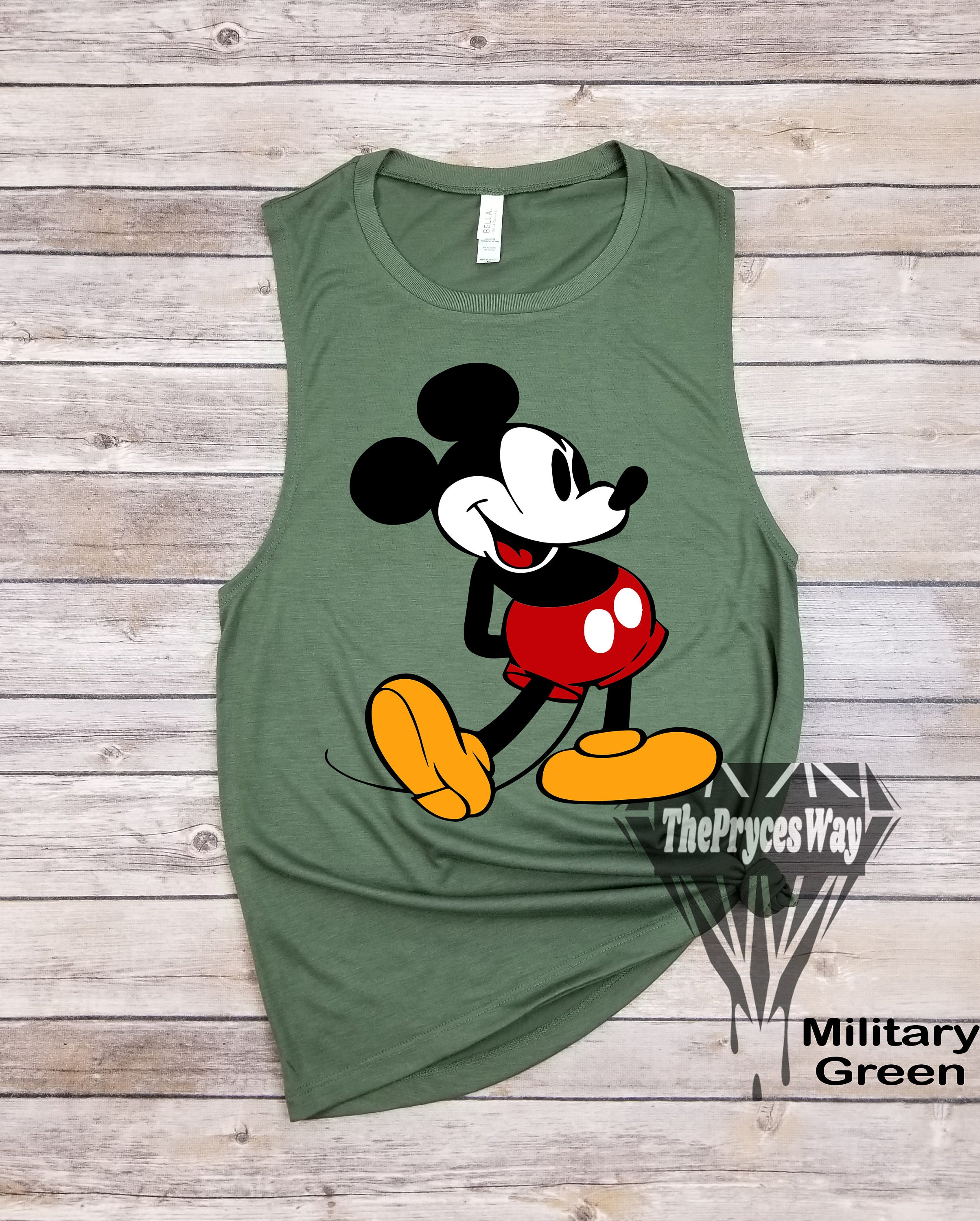 Vintage Mickey Mouse Muscle TankRetro Mickey Mouse | Etsy