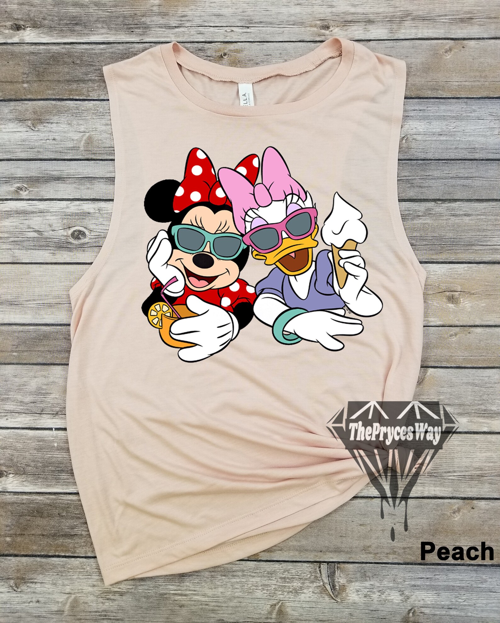 Summer Minnie Mouse and Daisy Duck Muscle Tankanimal Kingdom - Etsy