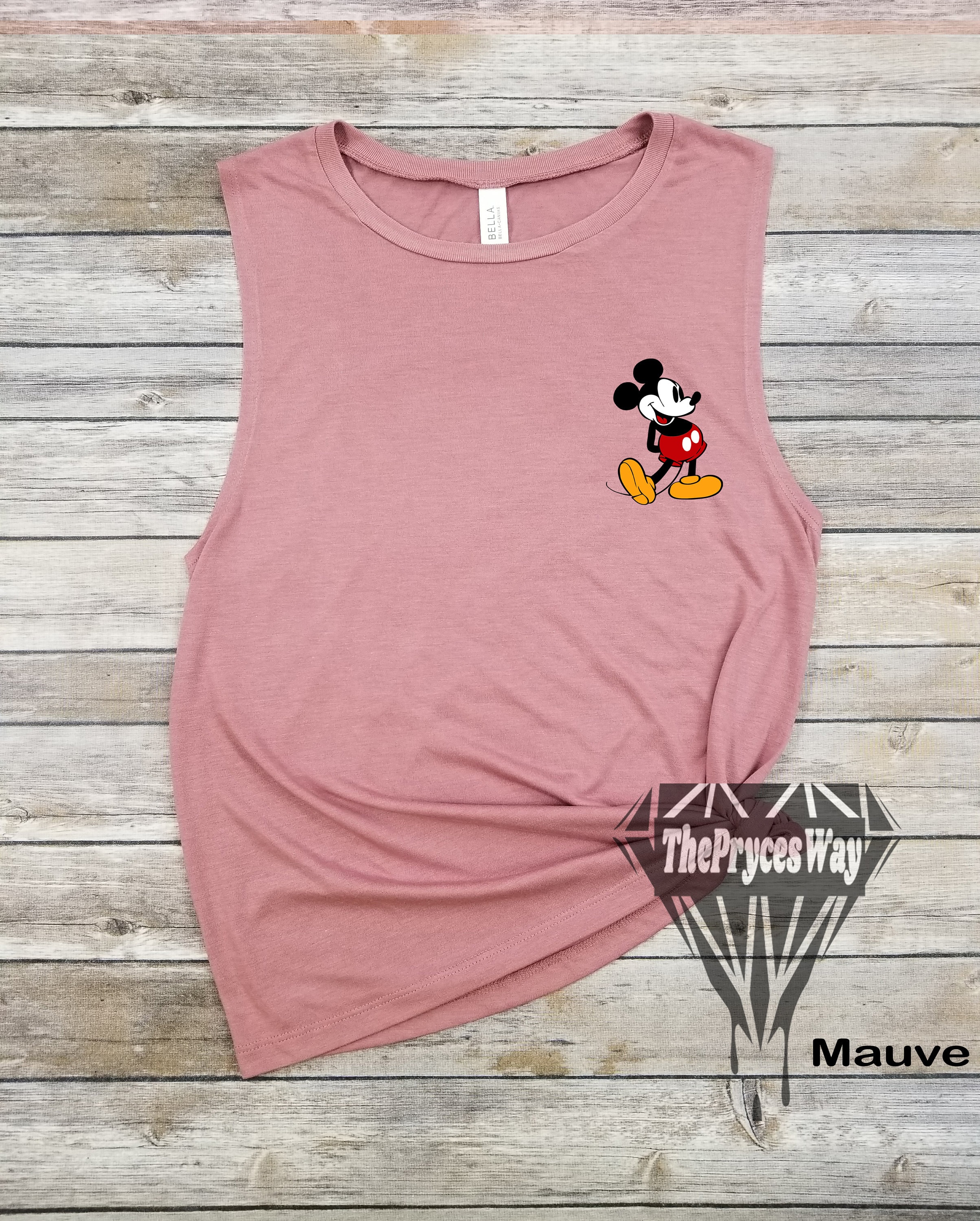 Pocket Vintage Mickey Mouse Muscle Tankretro Mickey Mouse - Etsy