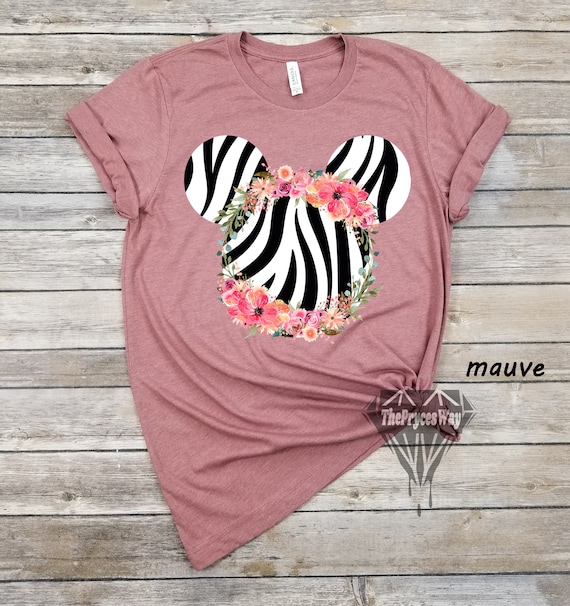 Minnie Mouse Head Zebra