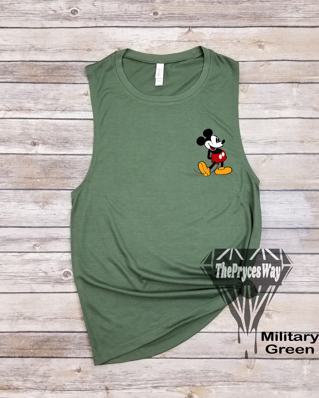 Pocket Vintage Mickey Mouse Muscle Tank,retro Mickey Mouse Tank,mickey ...