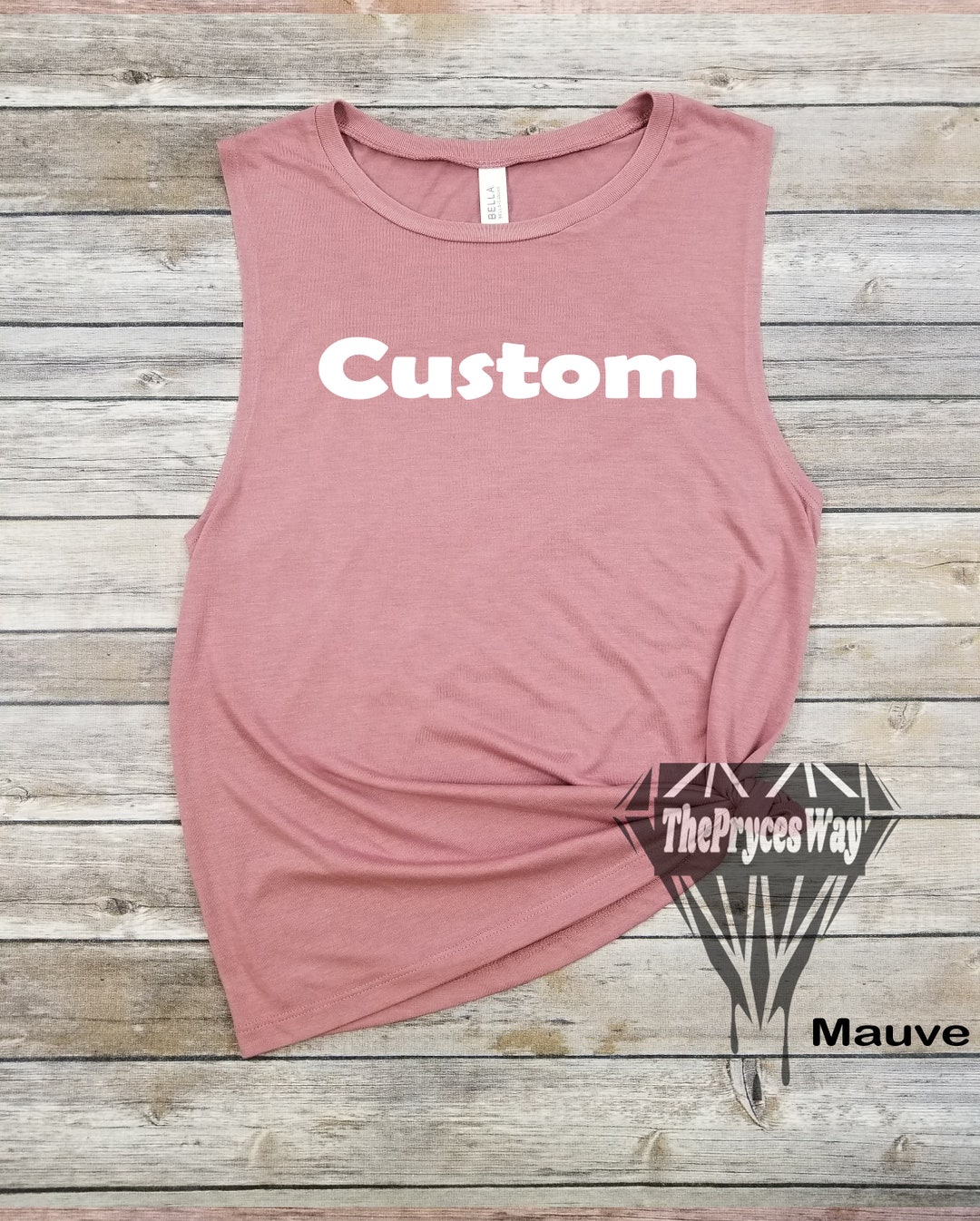 Custom Muscle Tank-customize This Muscle Tank Top With Your Favorite ...