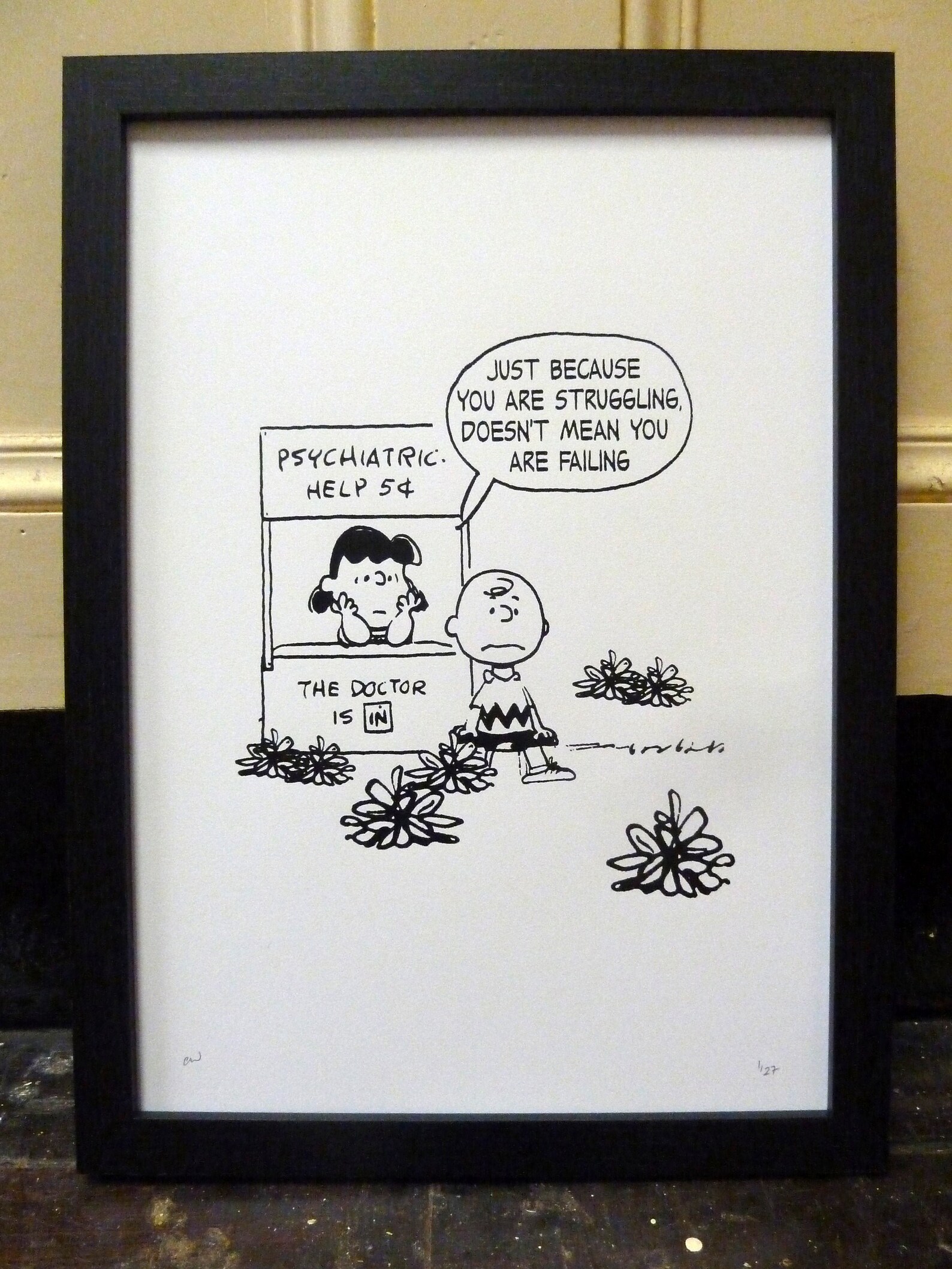 The Doctor is In Peanuts Single Colour Screen Print - Etsy