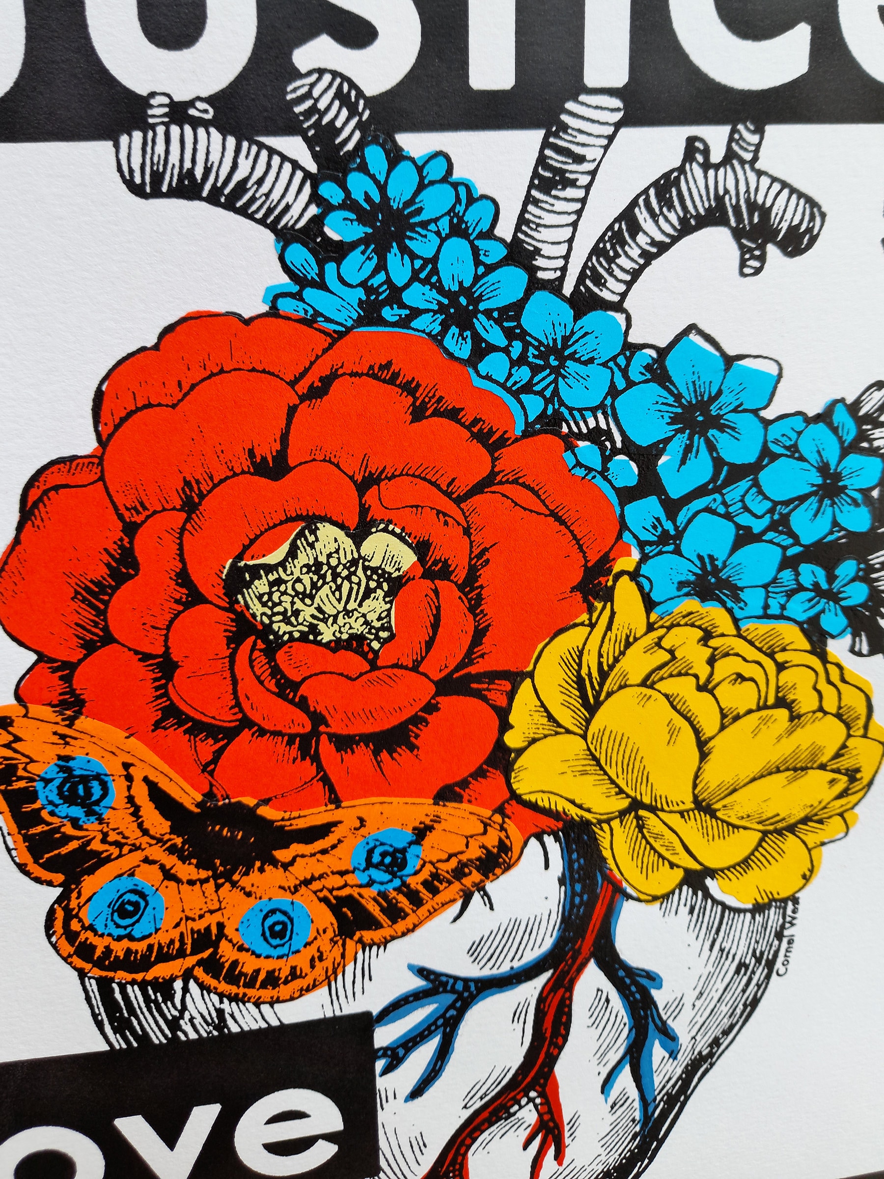 Justice Is What Love Looks Like In Public Mixed Media Screen Print sold ...