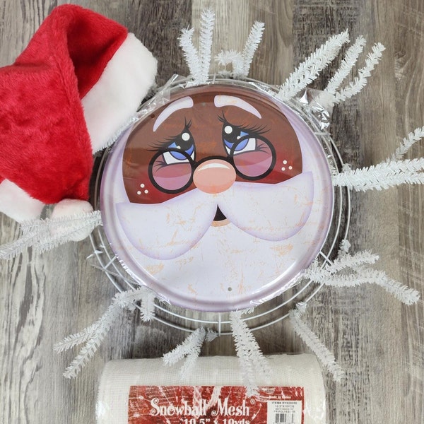 Santa Face Wreath Attachment - Etsy