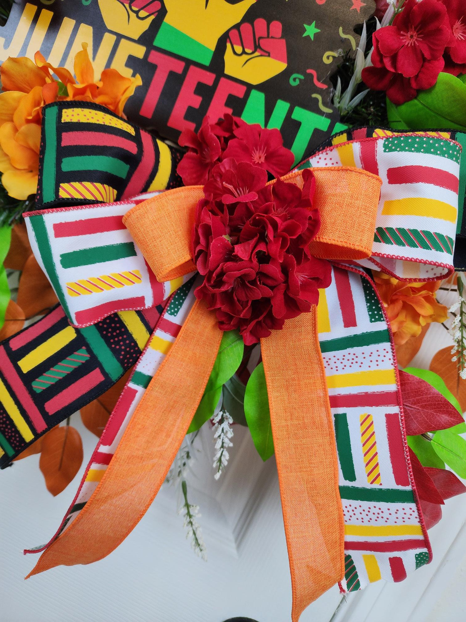 Juneteenth Wreath, Juneteenth Decorations, Summer Wreath, Spring Wreath ...