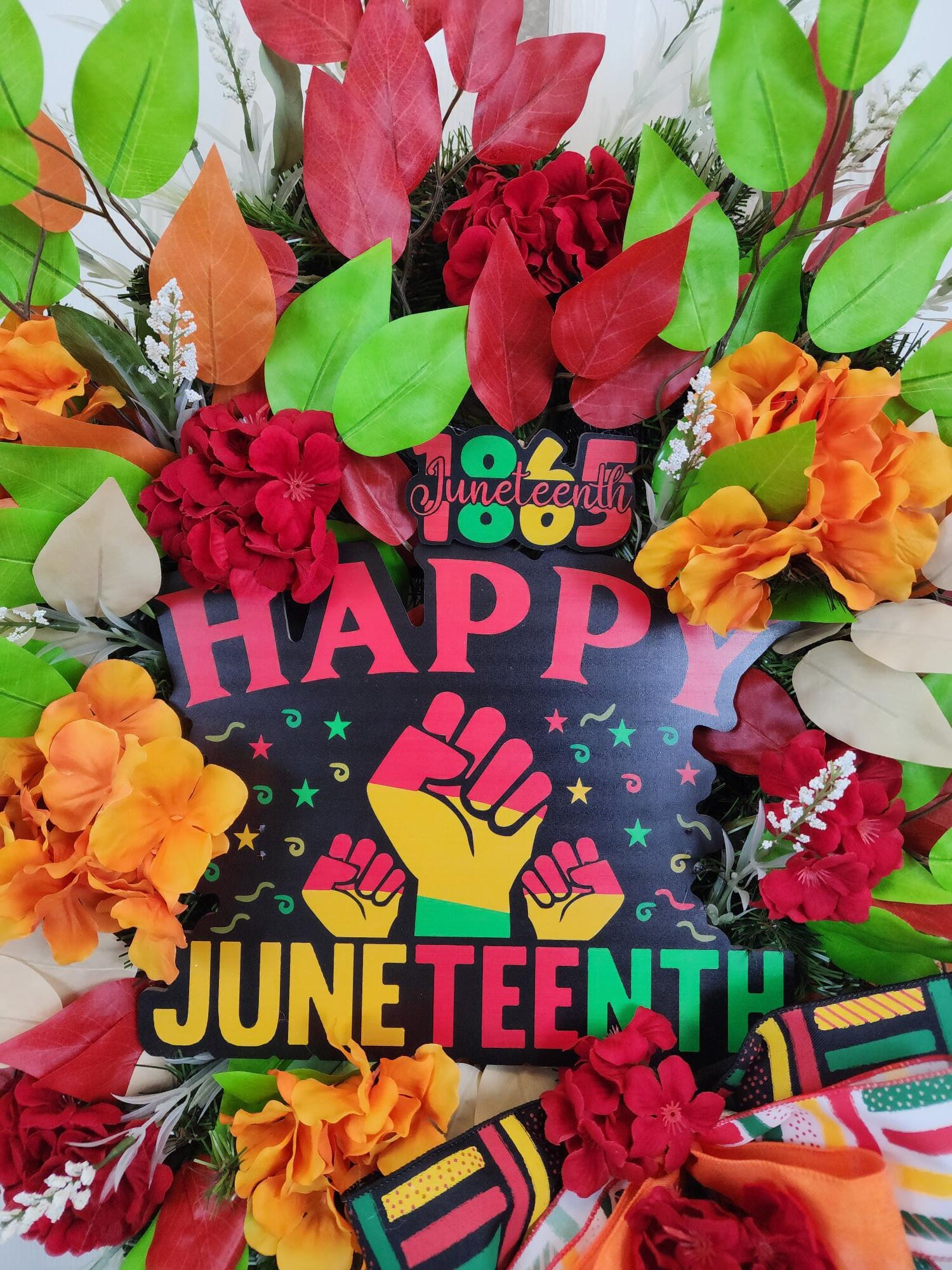 Juneteenth Wreath, Juneteenth Decorations, Summer Wreath, Spring Wreath ...