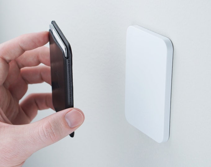 WL1 - Wall Mounted Magnetic Dock for Magsafe Wallet - Etsy