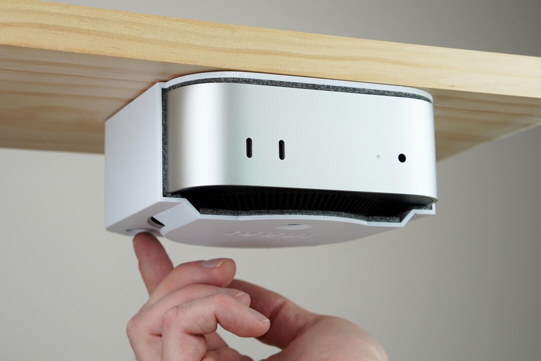 Felt Lined Mac Mini Under Desk or Wall Mount (M4 2024 Version) - Etsy