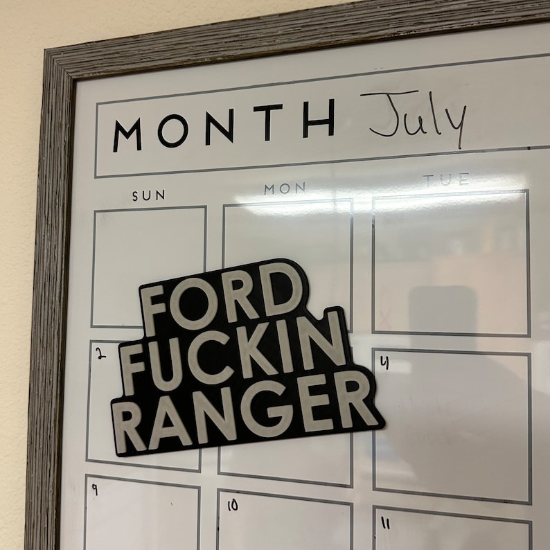Ford Ranger Ford Fkin Ranger 3D Printed Sign Car Decal - Etsy